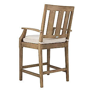 Safavieh Couture Patio Collection San Salvador Natural and White 25-inch Bar Stool (Set of 2)