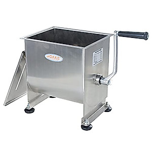 Hakka 15-Pound/7.5-Liter Capacity Tank Stainless Steel Manual Meat Mixers (Mixing Maximum 15-Pound for Meat)