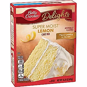 Betty Crocker Delights Super Moist Lemon Cake Mix, 15.25 oz.