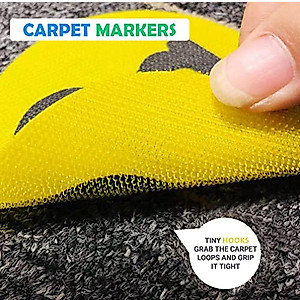 KIKIGOAL 4" Diameter Classroom Carpet Markers Floor Dots x 26 Classroom Circles with Alphabet A-Z for Teachers (with Alphabet)