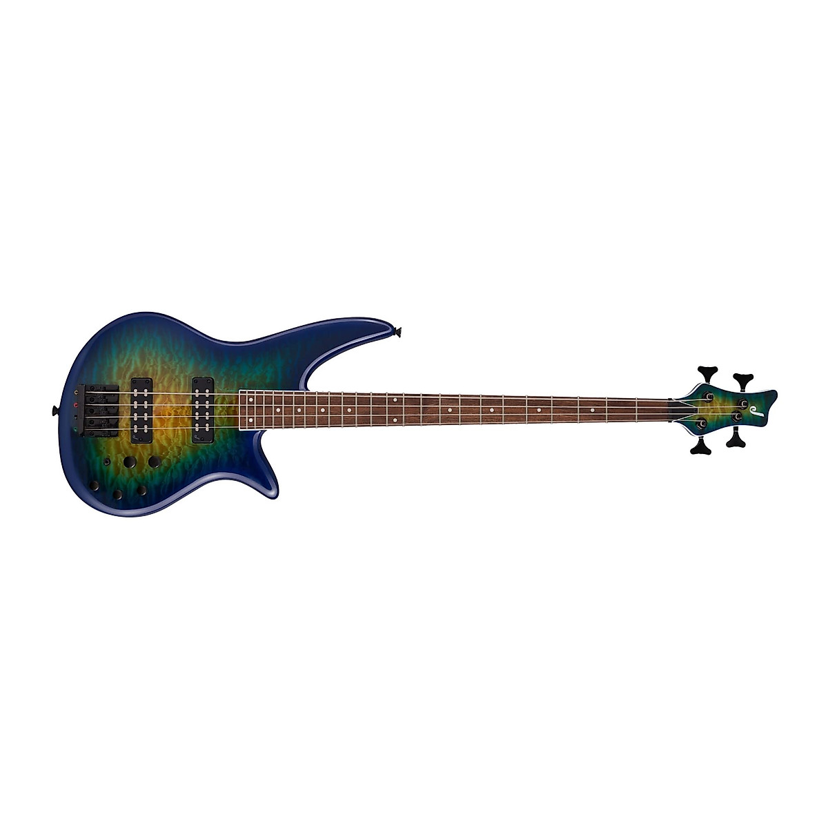 Jackson X Series Spectra Bass SBXQ IV, Amber Blue Burst, Laurel Fingerboard