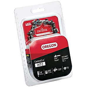 Oregon H72 ControlCut Replacement Chainsaw Chain for 18-Inch Guide Bar, 72 Drive Links, Pitch: .325", .050" Gauge, Grey