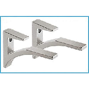 Spancraft Glass Cardinal Glass Shelf, Chrome, 8 x 42