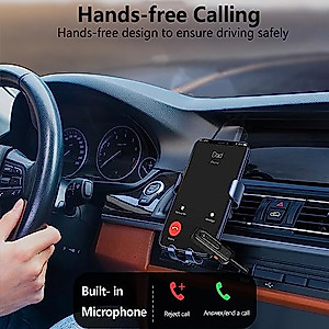 Bluetooth Transmitter Receiver Wireless Adapter: Aux Jack Stereo Audio Dual Connections - for TV Car Headphone Airplane