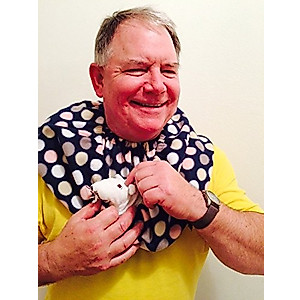 Duke's Digs Critter Cuddler Small Animal Carrier and Bonding Pouch Anti-Anxiety Neck Ring Therapeutic for Pet & Handler Small Dog Cat Hedgehog Puppy Travel Sling - Made in USA (Pawprint)