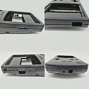 Cowhilan Replacement IPS Full Housing Shell Case + Screwdrivers Compatible with Gameboy Color GBC IPS Highlight Screen Console, Black