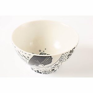 Mino ware Japanese Ceramics Rice Bowl Sea Creatures Matte Finish made in Japan (Japan Import) GBC003