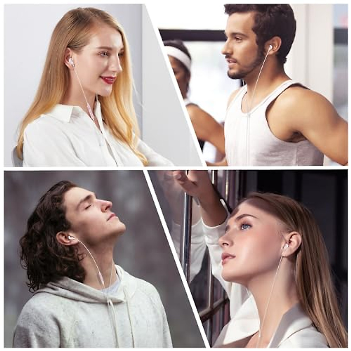 XNMOA Wired Headphones for iPhone 13/13 Mini / 13 Pro/13 Pro Max,Wired iPhone Earphones with Microphone,Headphones for School/Travel/Tablet, Pink Marble