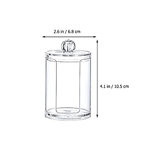 FOMIYES Cotton Bud Holder Jewelry Stand Cotton Pads Holder Cotton Balls Swab Holder Container with Lid Makeup Removers Pad Container for Nail Polish Makeup Removers Pad Jewelry Holder