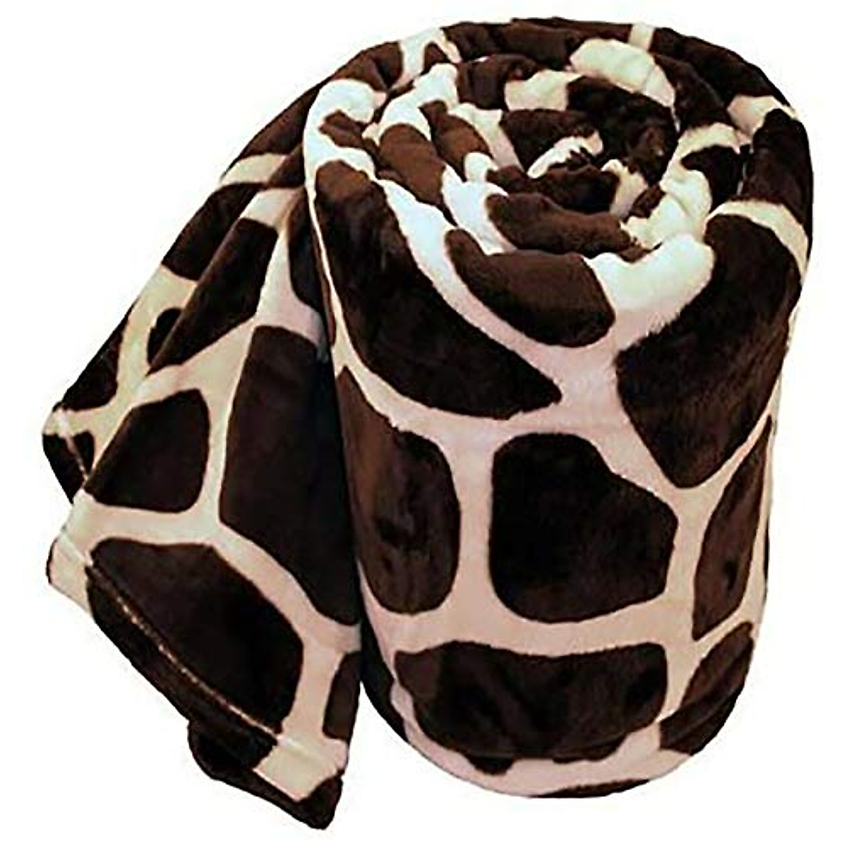 Home Must Haves Ultra Soft Micro Plush Warm Cozy Premium Flannel Bed Sofa Couch Picnic Blanket (Queen 80"x80", Giraffe Skin Print)