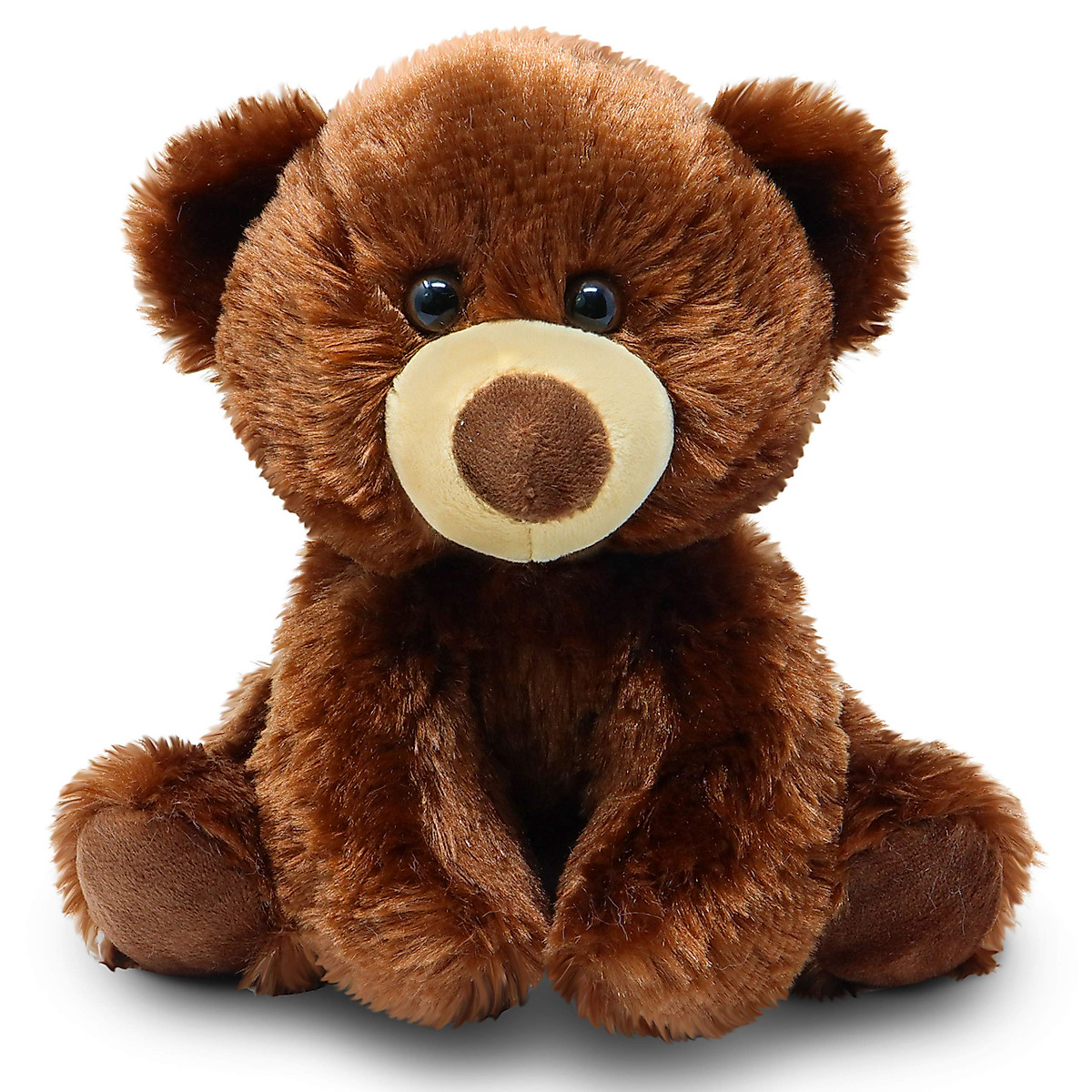 Fluffuns Teddy Bears - 9" - Cute Stuffed Animal in 3 Colors - 3-Pack of Stuffed Bears: Brown, Golden, White Teddy Bear- Plush Toy - Great Gift for Baby Girl, Boy, Kid and More!