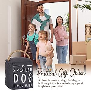 Pavilion Gift Company 72198 Spoiled Dog Door Stopper, 5 x 6, Black