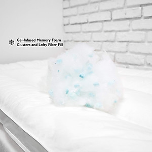 SensorPEDIC MemoryLOFT Cot Mattress Topper, White, Small Single