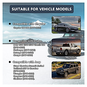 Replacement 8.4" Uconnect 4C UAQ LCD Monitor Touch-Screen, Radio Navigation New OEM Replacement Fit for Jeep Dodge RAM Chrysler 2017-2021