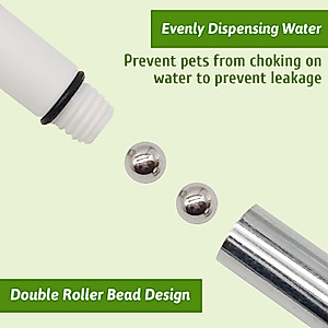 Hamiledyi Hamster Water Bottle with Lights Stand No Drip Small Animal Water Dispenser Pet Drinker Stand for Guinea Pig Mouse Gerbil Squirrel Small Animal Habitat Decoration (Green)