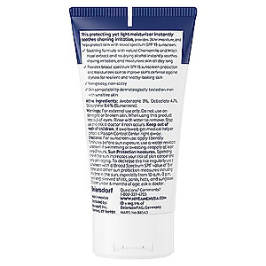 NIVEA MEN Sensitive Face Lotion with SPF 15, Broad Spectrum Sunscreen, 3 Pack of 2.5 Fl Oz Tubes