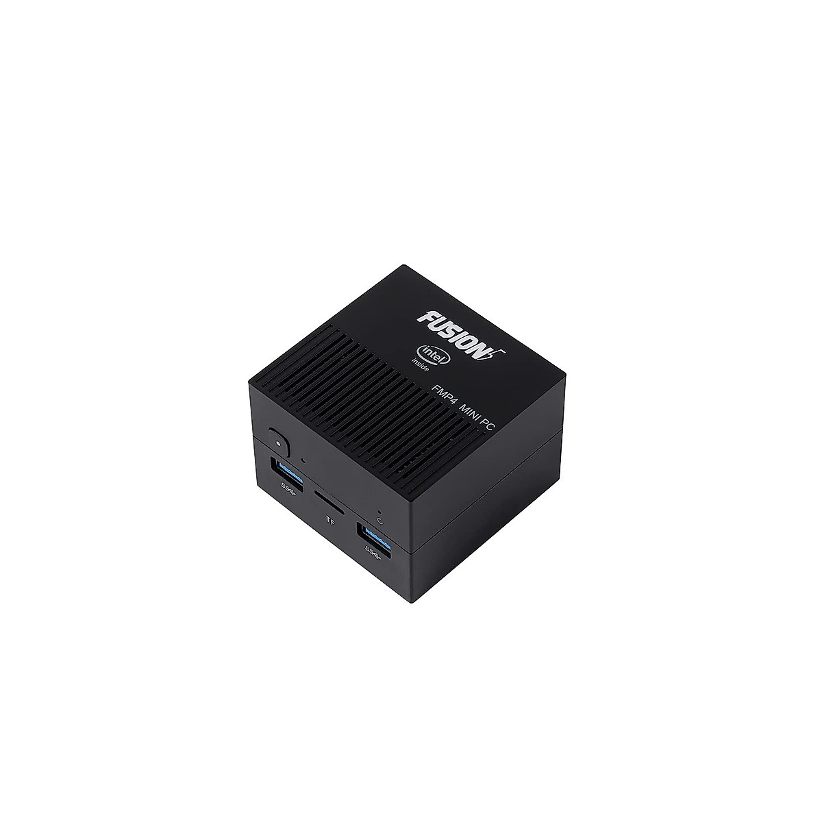 Fusion5 FMP4 Mini PC Windows 11 Pro - Intel Quad Core Mini Computer, 128GB Storage and 8GB RAM - Mini Desktop Computer with Dual Band WiFi, HDMI, USB 3.0, Micro SD Card Slot - Small & Portable