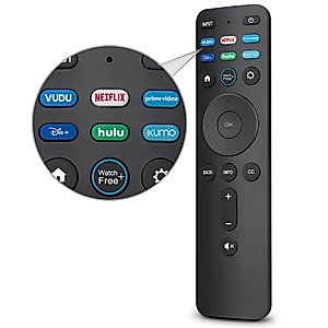 Universal Remote XRT260 for All VIZIO Smart TV Smartcast 4K P-Series V-Series D-Series M-Series XRT136 XRT140 XRT270 Remote Control Replacement