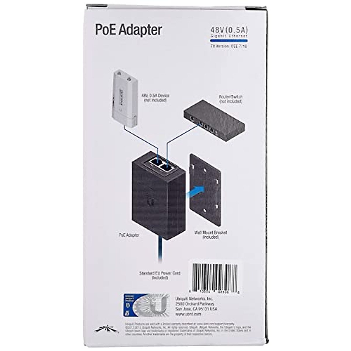 Ubiquiti Networks POE-48-24W-G 48V PoE adapter