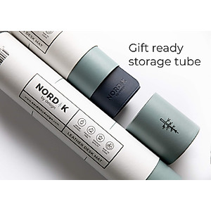 Nordik Leather Desk Mat Cable Organizer (Midnight Blue 35 x 17 inch) Premium Extended Mouse Mat for Home Office Accessories - Felt Vegan Large Leather Desk Pad Protector & Desk Blotter Pads Decor