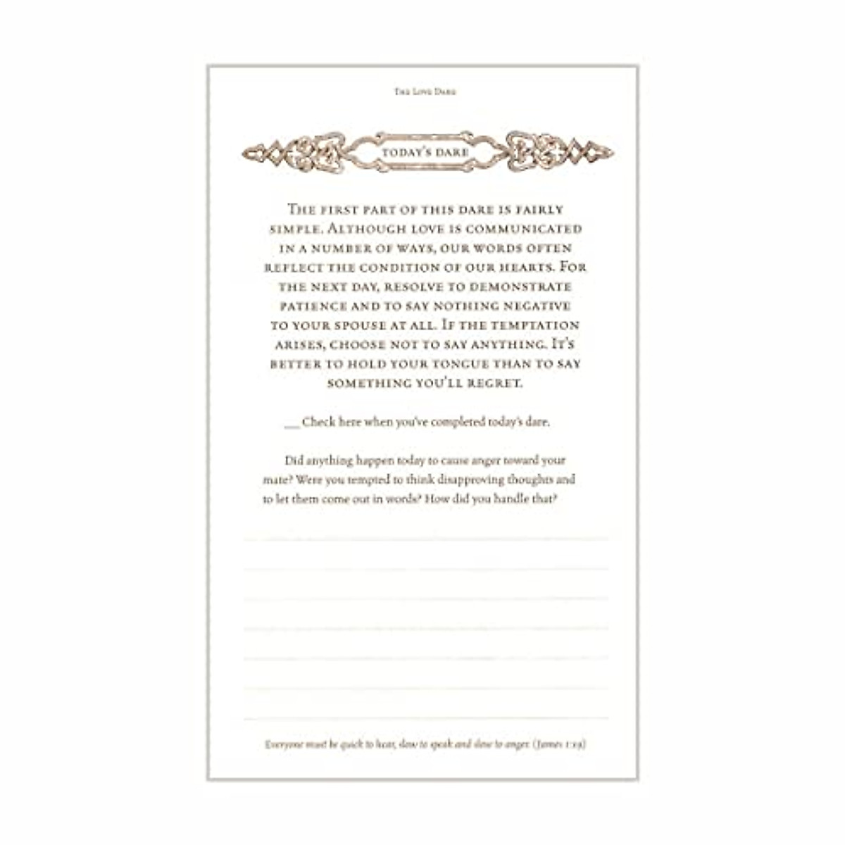 The Love Dare: Now with Free Online Marriage Evaluation