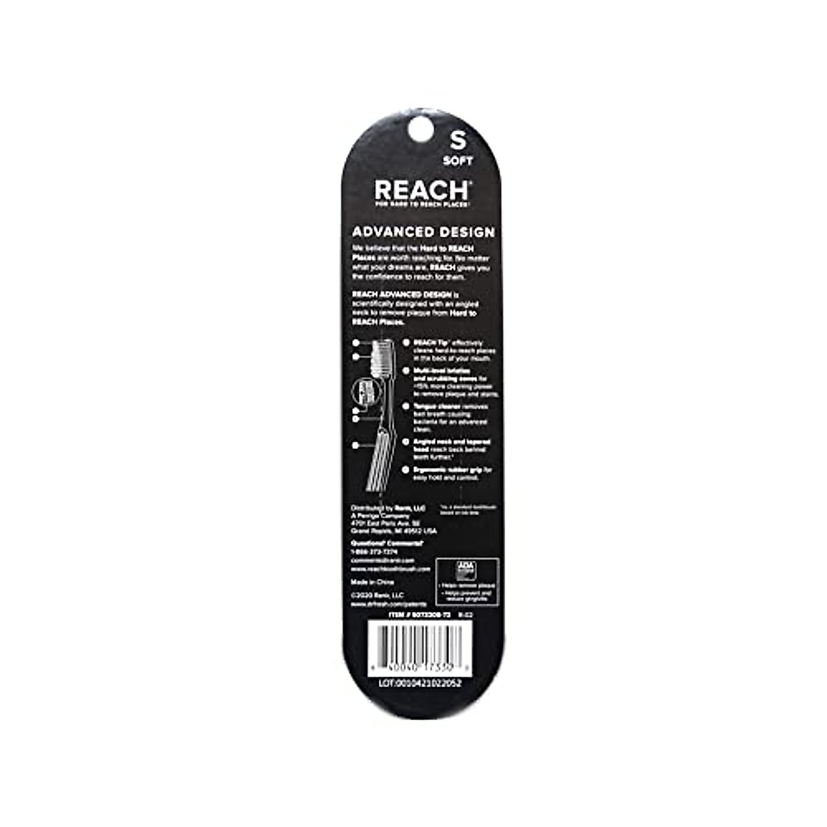 Reach Advanced Design Soft Toothbrushes, Colors May Vary, 3 Count (Pack of 2) Total 6 Toothbrushes