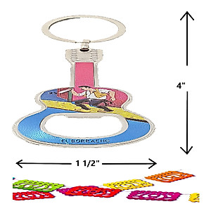 Arimex Mexican Loteria Guitar Keychain bottle opener party favor 12 pcs Assorted fun Mexican party favor For Cinco de mayo, Fiestas, Birthday Parties Bodas Quinceaneras Recuerdo Mexican novelty gifts