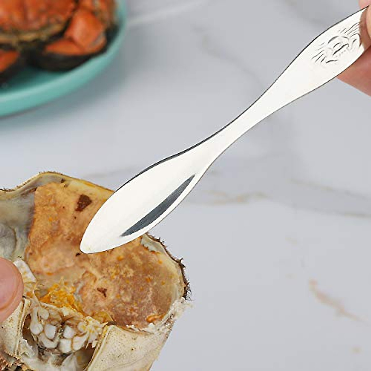 Lobster Crab Leg Cracker Seafood Tools and Nuts Pick Forks Set includes 2 Crab Lobster Cracker 6 Stainless Steel Forks - Shellfish Lobster Crab Leg Shell (Seafood Tools)