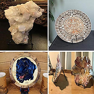 Heybe Garden Stone Stand,Garden Stone Easel,Stone Display Stand (Set of 2)