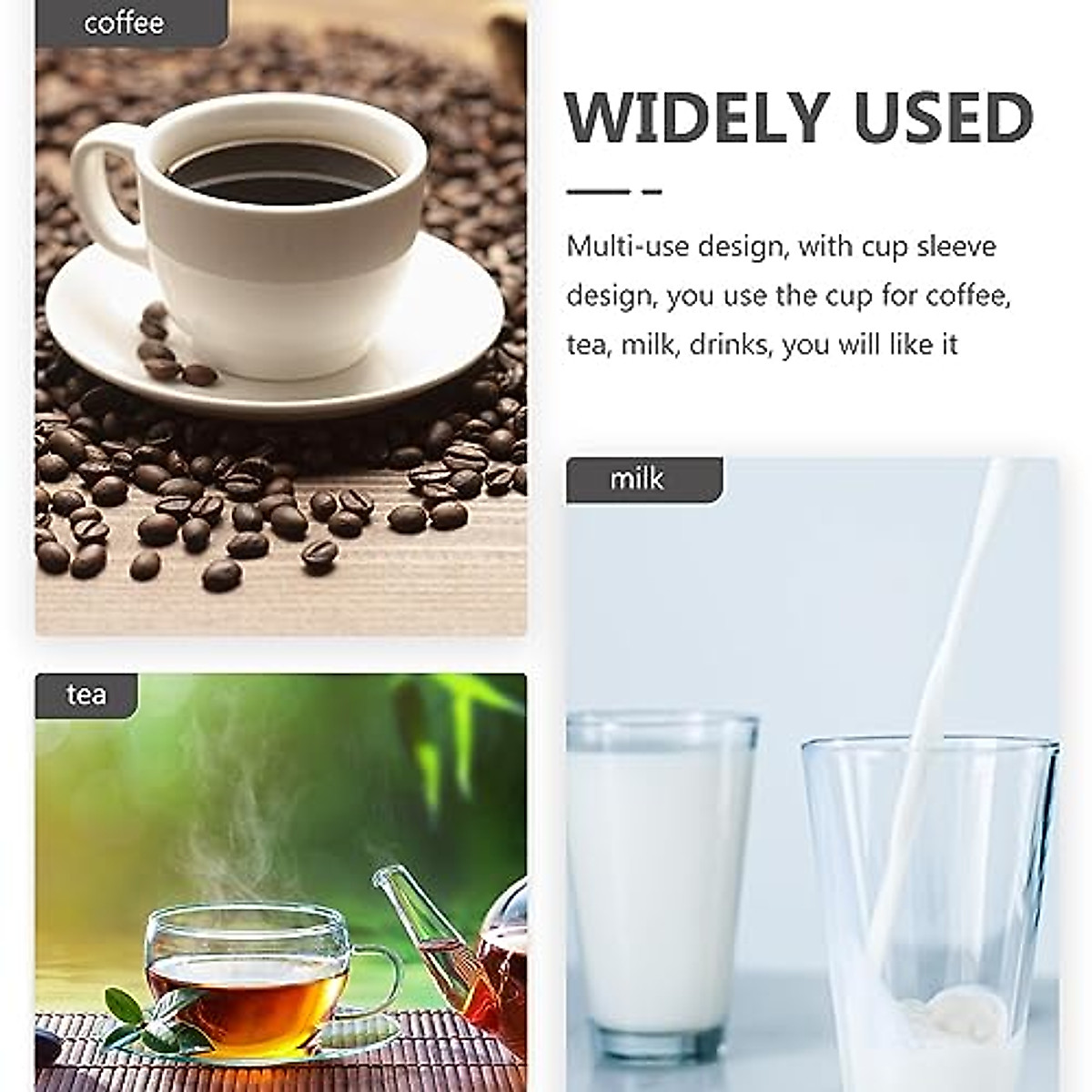 Kisangel 1 Set Travel Coffee Mug Coffee Mugs Espresso Cups Stainless Steel Water Cup Stainless Wine Glass Metal Cup Stainless Steel Coffee Tumbler Stainless Steel Cups Outdoor Beer Mug