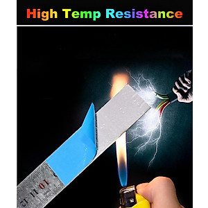 Double Sided Tape 1inch x 66Feet Thermal Tape Heavy Duty Super Strong Adhesive, Insulation Heat Transfer Tape for Paste CPU Heatsink, Mounting LED Strip, Carpet Fixing, Woodworking Project, DIY Crafts