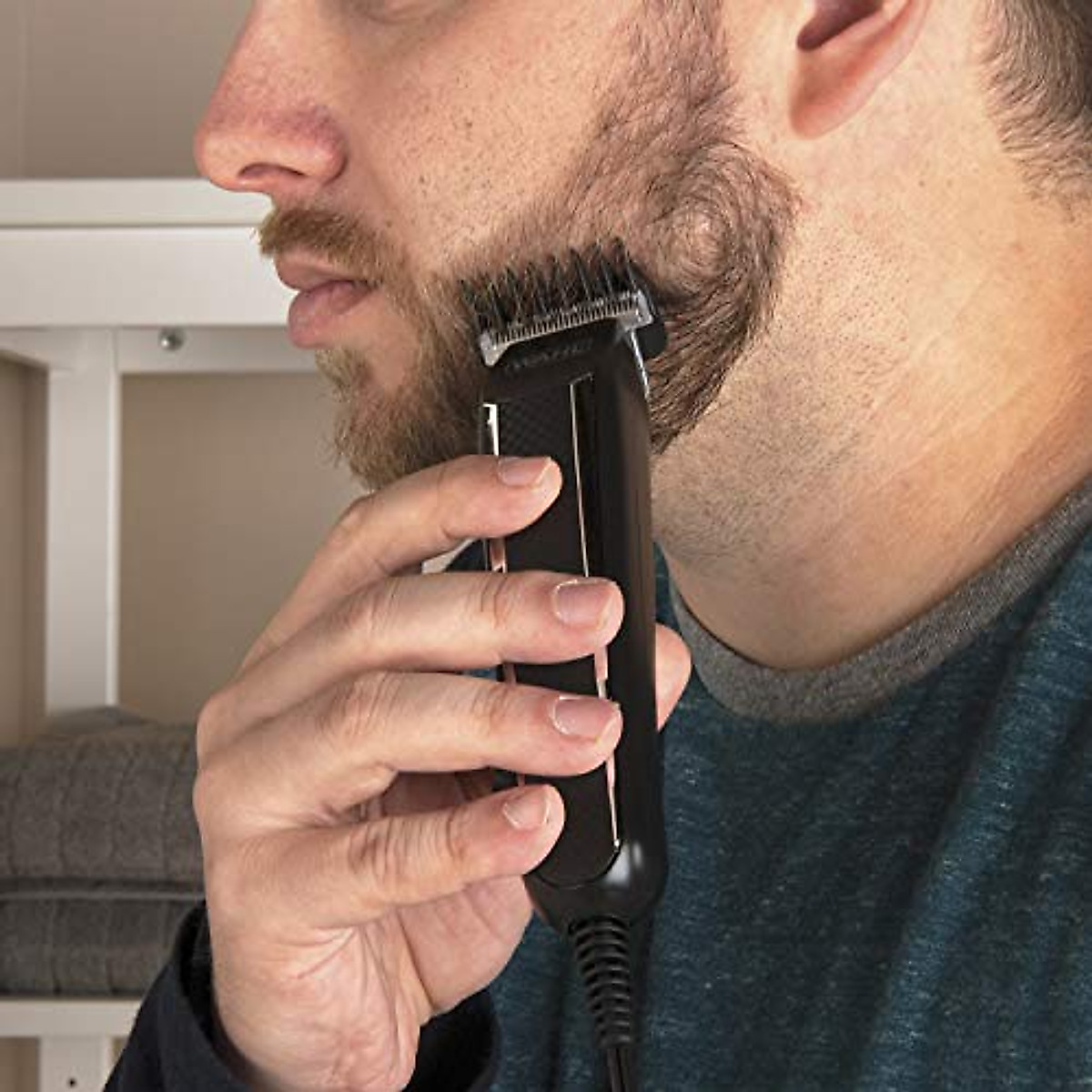 Wahl PowerPro Corded Detailer Trimmer Kit for Mens Grooming – for Beard, Mustache, Stubble, Ear, Nose, & Body Grooming – Model 9686