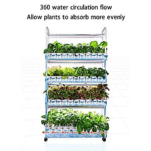 Personal Garden and Starter Kit, 120 Pods Indoor Gardening System with Growing Lights, Floor-Standing Hydroponics Growing System for Home Kitchen Balcony