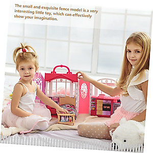 LIFKOME 2 Pcs Mini Fence Decorative Fence Fencing Wood Picket Garden Fence DIY Picket Fence Wooden Fence Wood Fence Miniature Garden Fence Short Picket Camphor Wood Child Moss White Plant