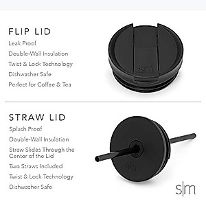 Simple Modern Insulated Tumbler with Lid and Straw | Iced Coffee Cup Reusable Stainless Steel Water Bottle Travel Mug | Gifts for Women Men Her Him | Classic Collection | 32oz | Ocean Geode