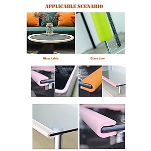 M2cbridge U Shape Extra Thick Furniture Table Edge Protectors Foam Baby Safety Bumper Guard 6.5 Ft (Black)