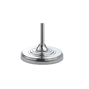 JONATHAN Y JYL2027A Layla 59.5" Crystal/Metal LED Floor Lamp Contemporary,Transitional,Traditional,Classic for Bedrooms, Living Room, Office, Reading, Clear/ChromeWithGrayShade