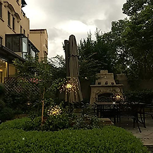 Yard Decor, 2 Pack Solar Lights Outdoor Waterproof Garden Lights IP65 2 Lighting Modes Solar Firework Lights for Garden Patio Yard Pathway Parties Christmas Porch Farmhouse Decor,Warm White