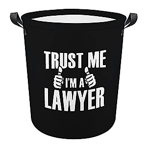 Trust Me, I'm A Lawyer Oxford Cloth Laundry Basket with Handles Storage Basket for Toy Organizer Kids Room Nursery Hamper Bathroom