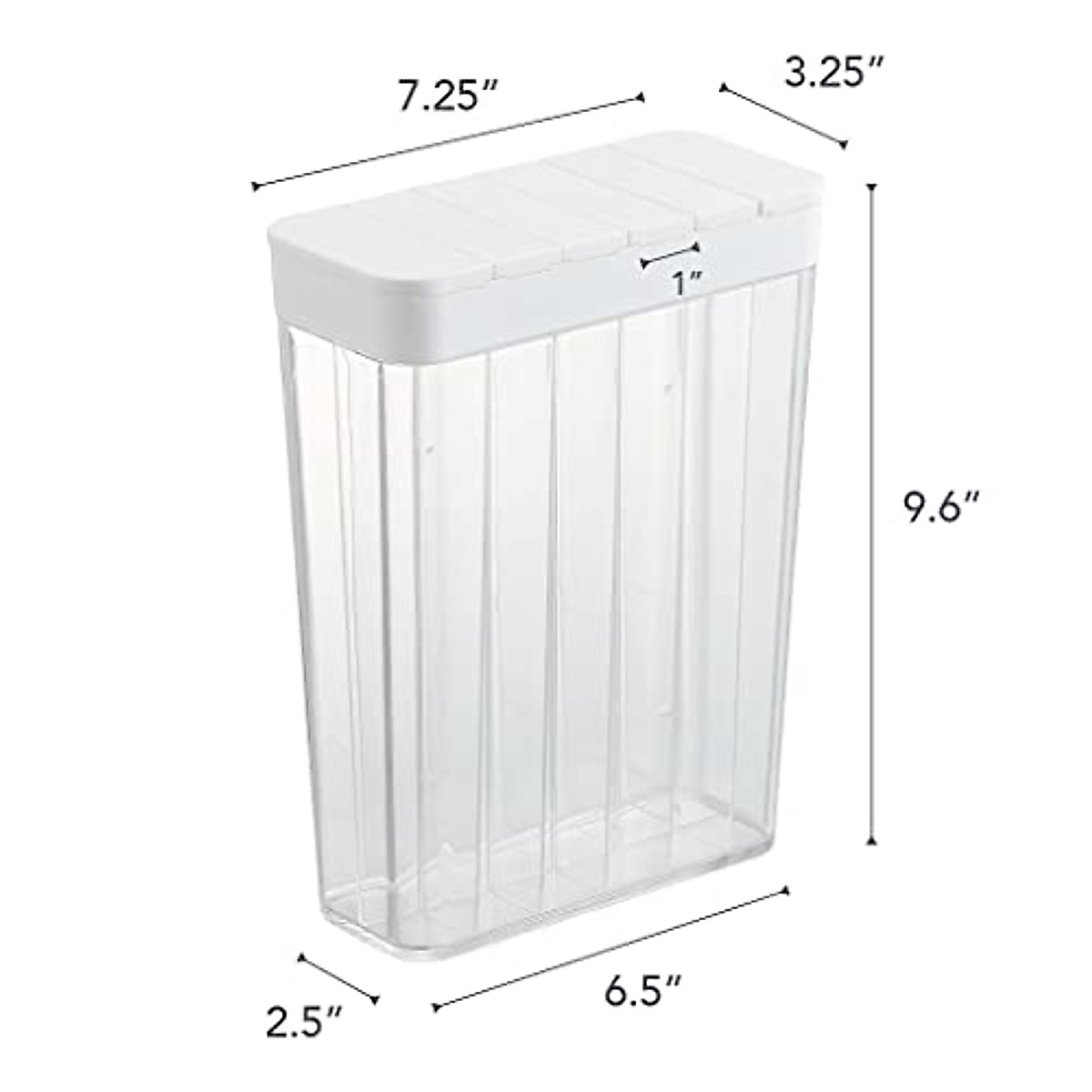 Yamazaki Home Tower Grain Container food storage and organization sets, One Size, White