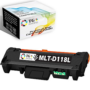 1-Pack (1xBlack) TG Imaging Compatible Toner Cartridge Replacement for Samsung MLTD118L MLT-D118L Work in Xpress M3015DW M3065FW Printers (4,000 Pages)