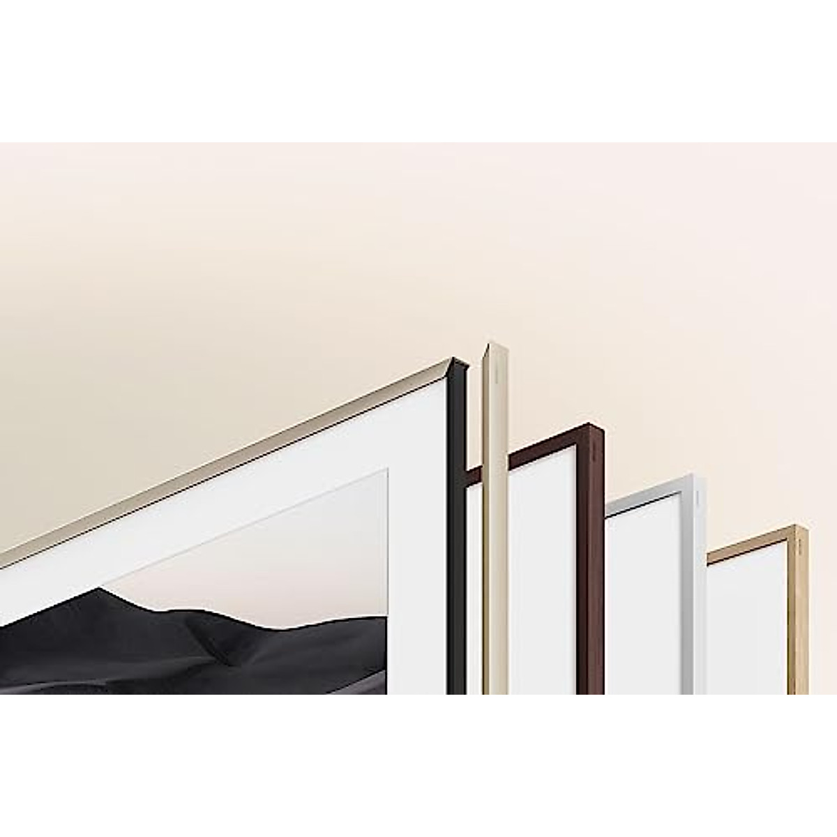 Samsung (2021) Modern Brown Frame Customizable Bezel, 50-Inch