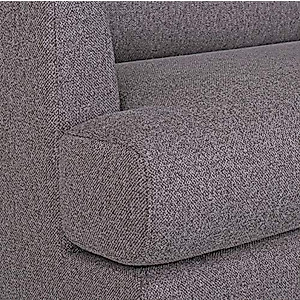 Amazon Brand – Rivet Canton Deep Mid-Century Modern Sofa Couch, 88.6"W, Dark Grey