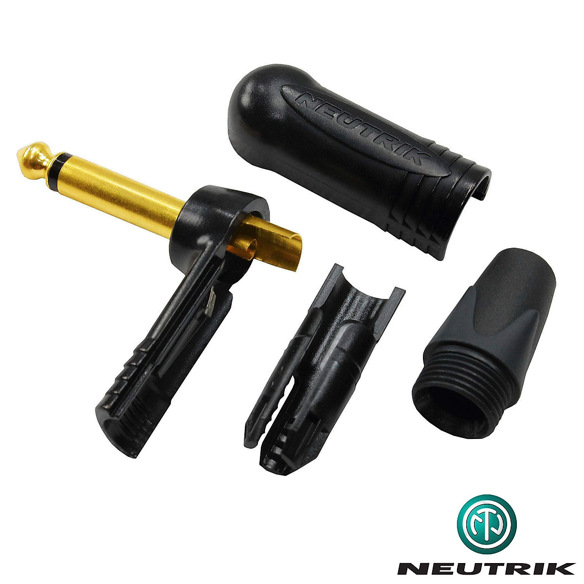 WORLDS BEST CABLES 10 Foot - Guitar Bass Instrument Cable CUSTOM MADE using Mogami 2524 wire and Neutrik NP2RX-B & NP2X-B ¼ Inch (6.35mm) Gold TS Connectors