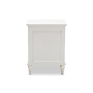 Baxton Studio 3-Drawer, White Wash