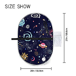 Baby Changing Pad, Space Galaxy Constellation Portable Diaper Bag Mat, Foldable Travel Changing Mat for Infants Newborns