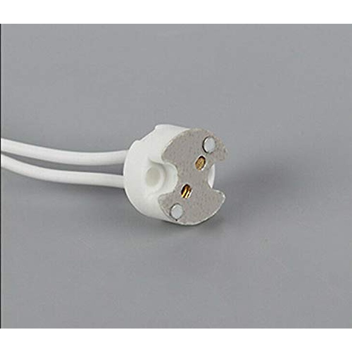 10 Pack Bioluz LED MR16 Socket, GU5.3 Socket, LED Halogen Lamp Ceramic Wire Connector Base Socket Adapter MR16 MR11 G4 GU5.3 Socket (Pack of 10)