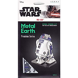 Fascinations Metal Earth Premium Series Star Wars R2-D2 in Color 3D Metal Model Kit