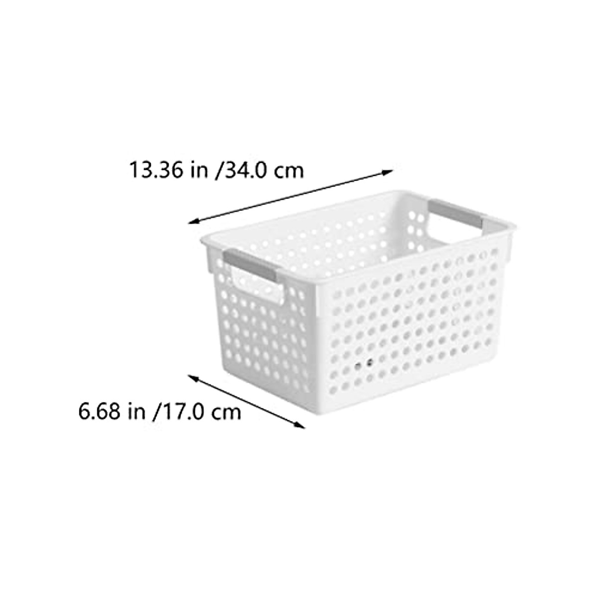 Cosmetics Storage Organizer 2pcs Multipurpose Sundries Baskets Desktop Organizers Storage Baskets (White) Jewelry Organizer Clear