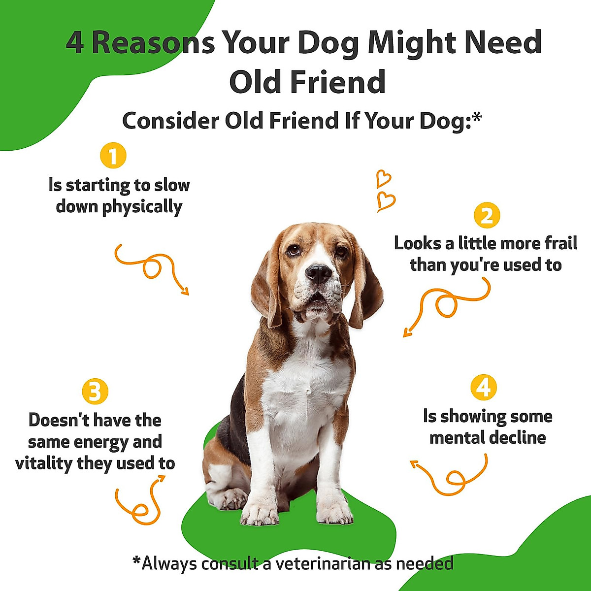 Pet Wellbeing Old Friend for Senior Dogs - Vet-Formulated - Aging Immune System & Joint Mobility Support in Older Canines - Natural Herbal Supplement 2 oz (59 ml)